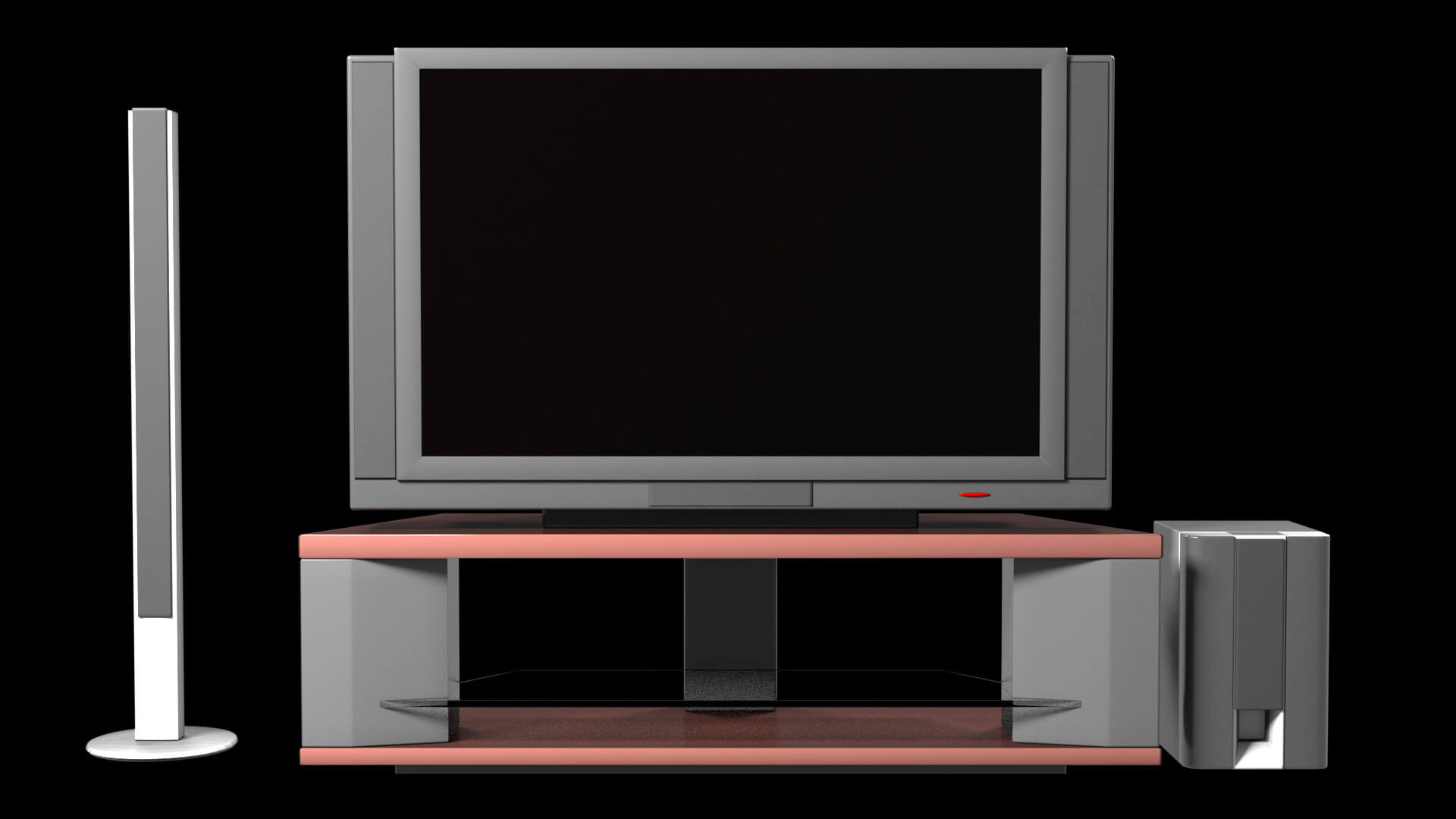 Television Set - 3D Model by ismetcam