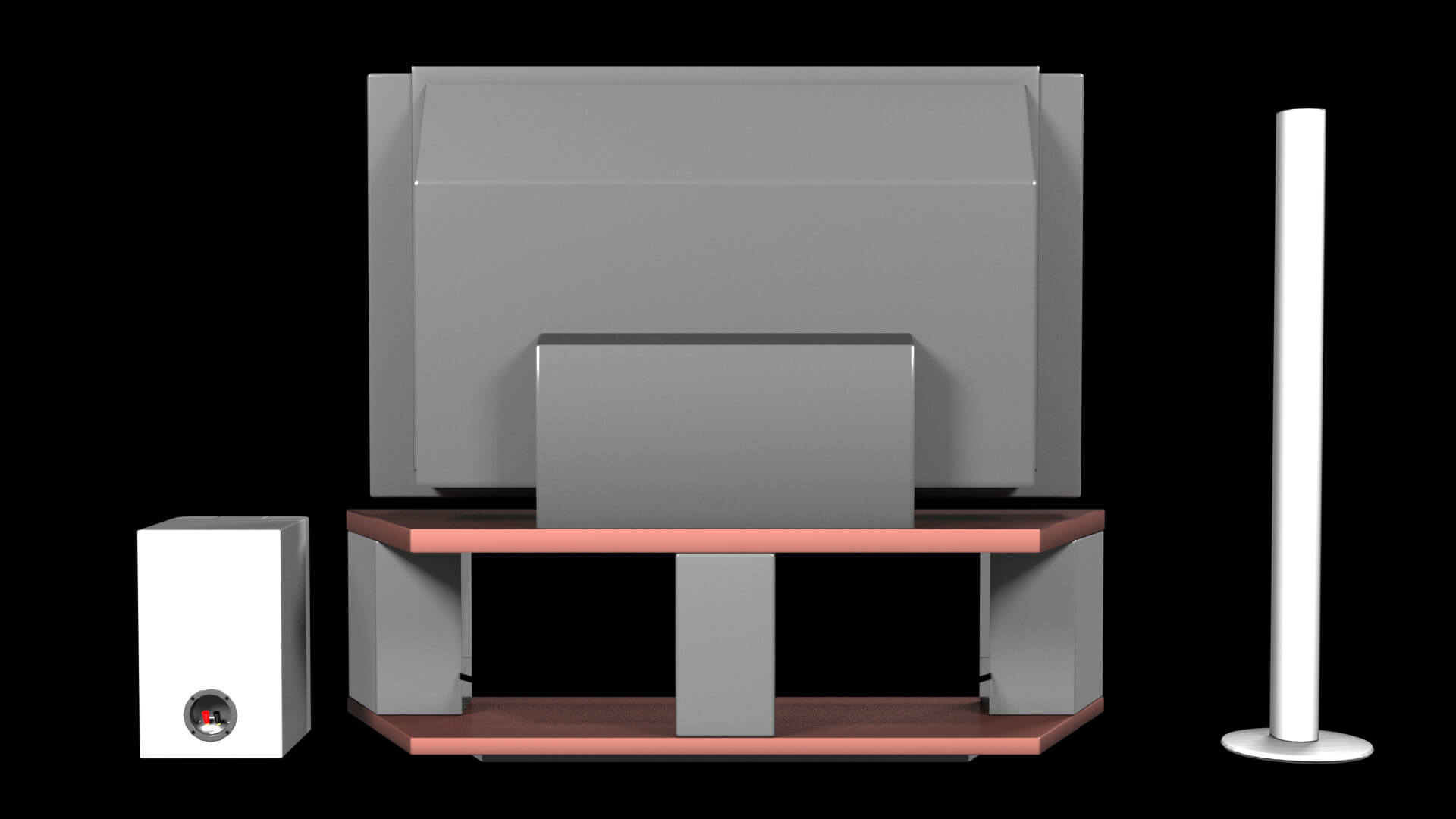 Television Set - 3D Model by ismetcam