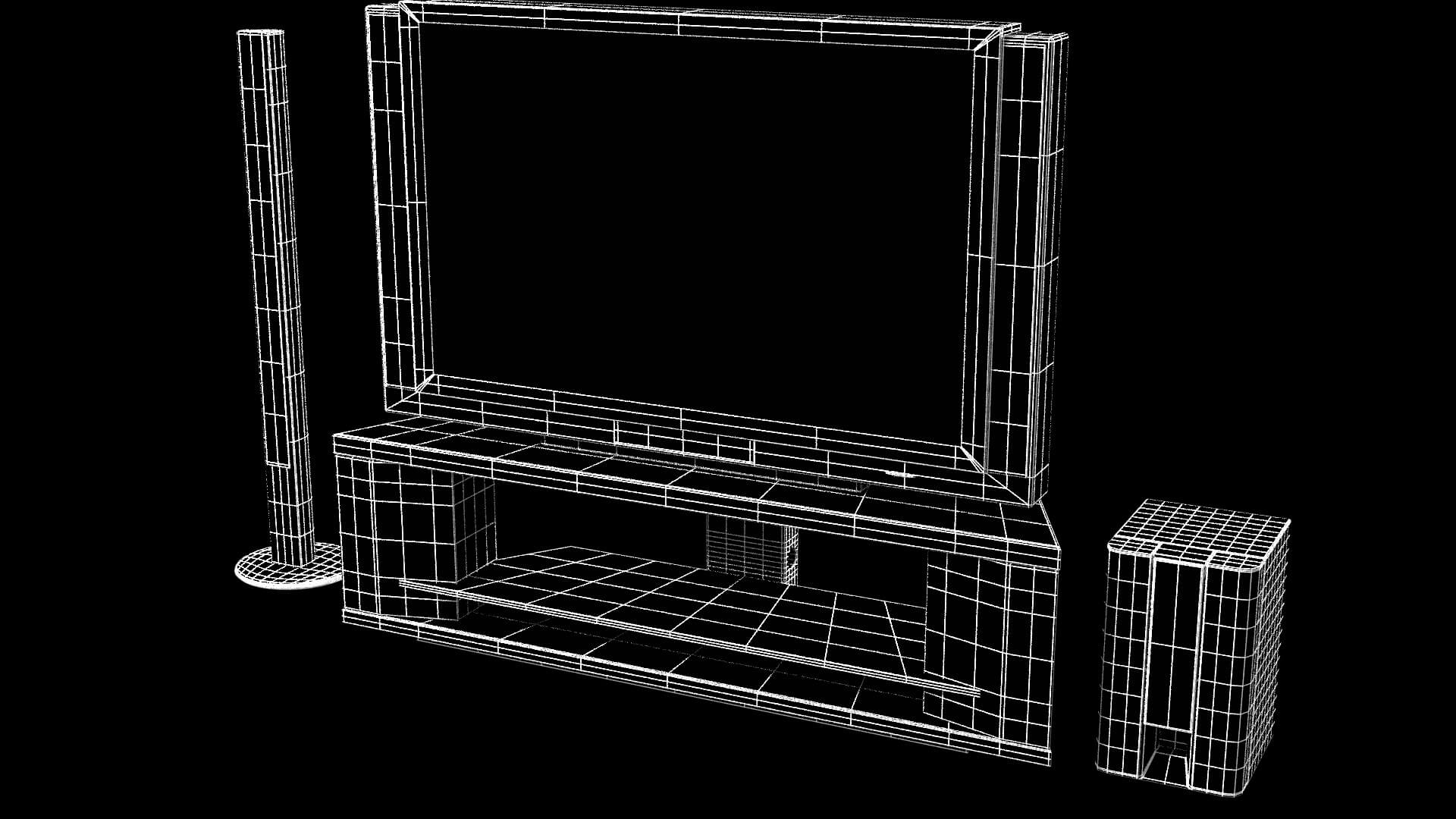 Television Set - 3D Model by ismetcam