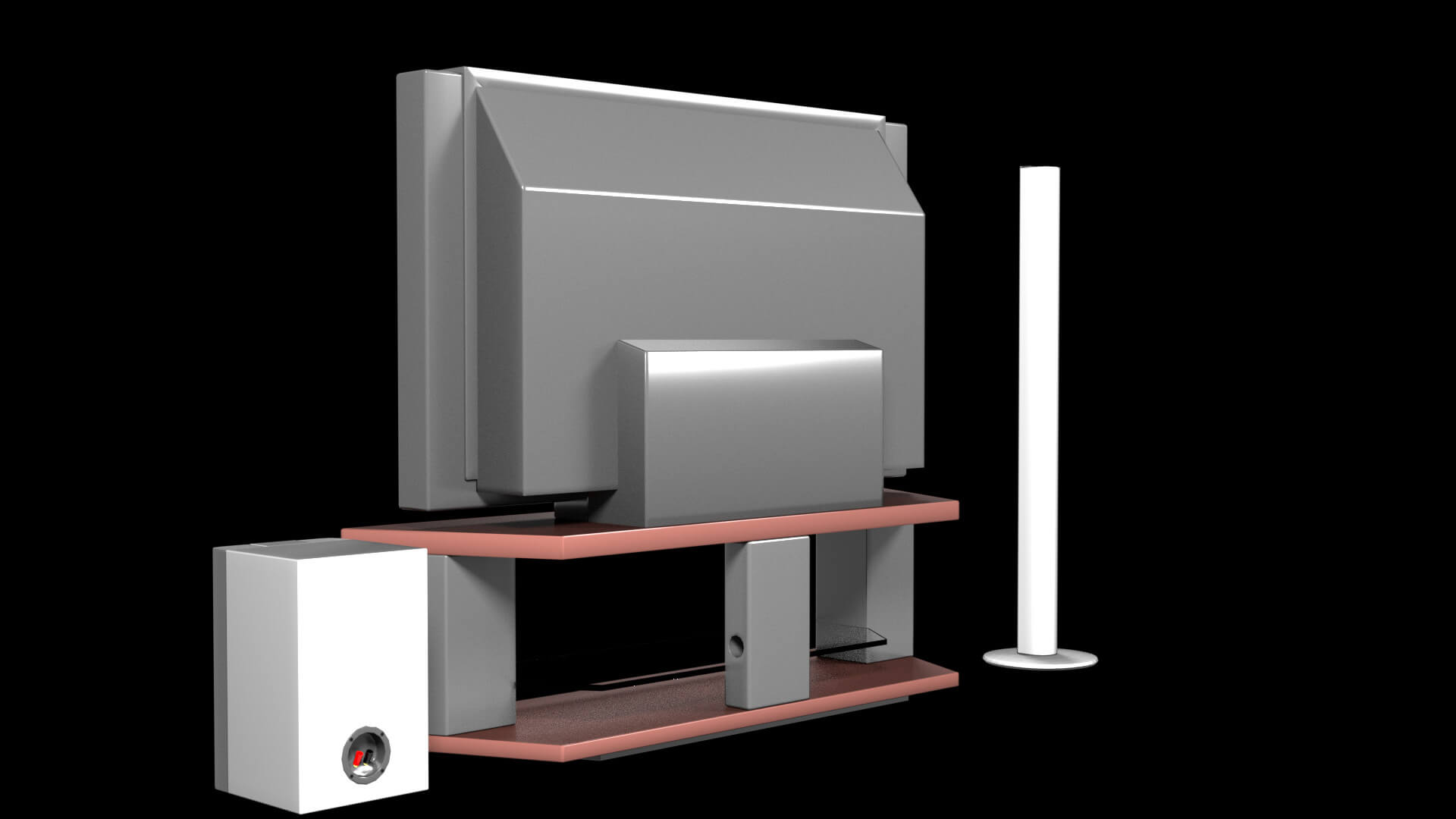 Television Set - 3D Model by ismetcam