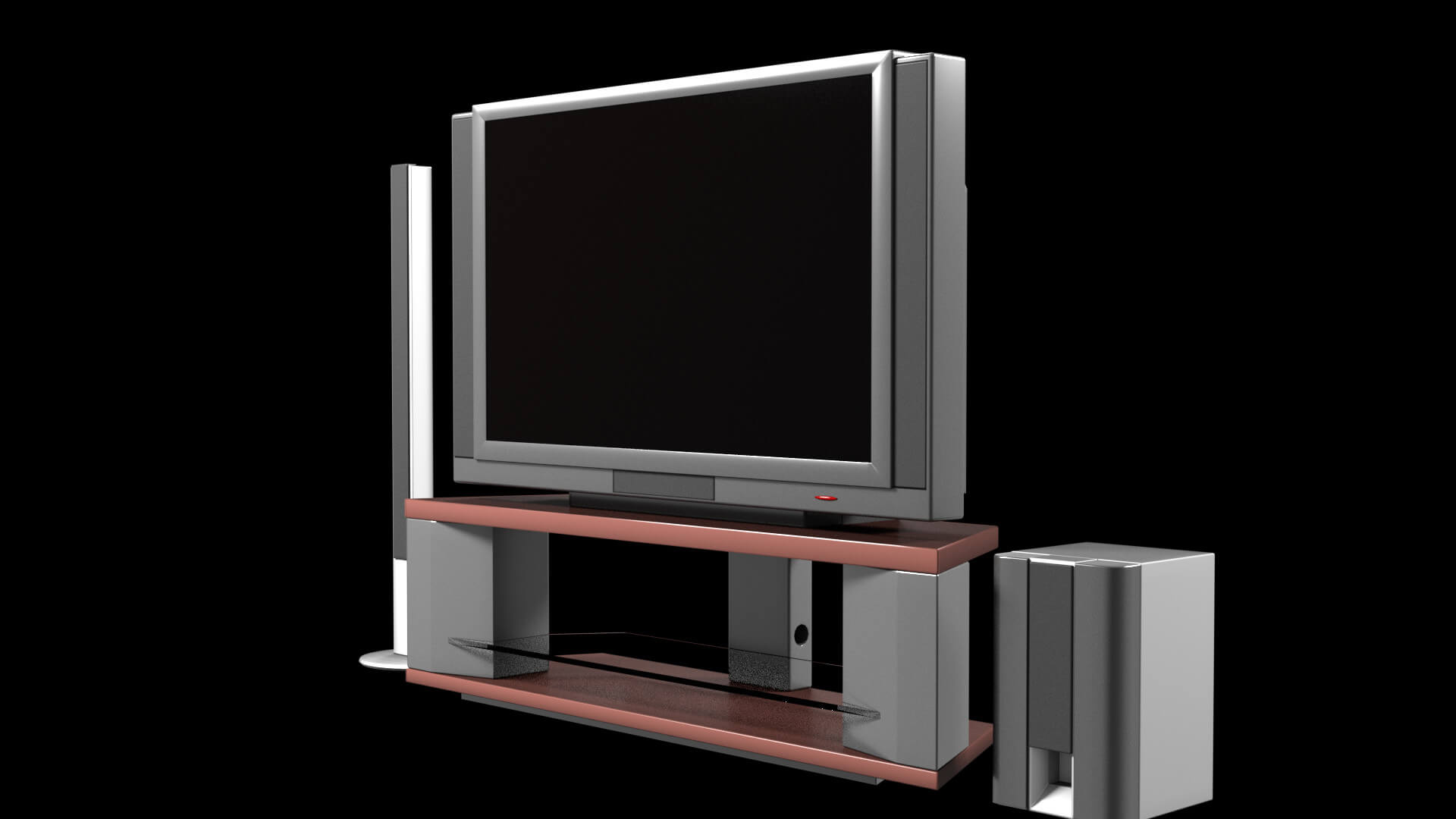 Television Set - 3D Model by ismetcam