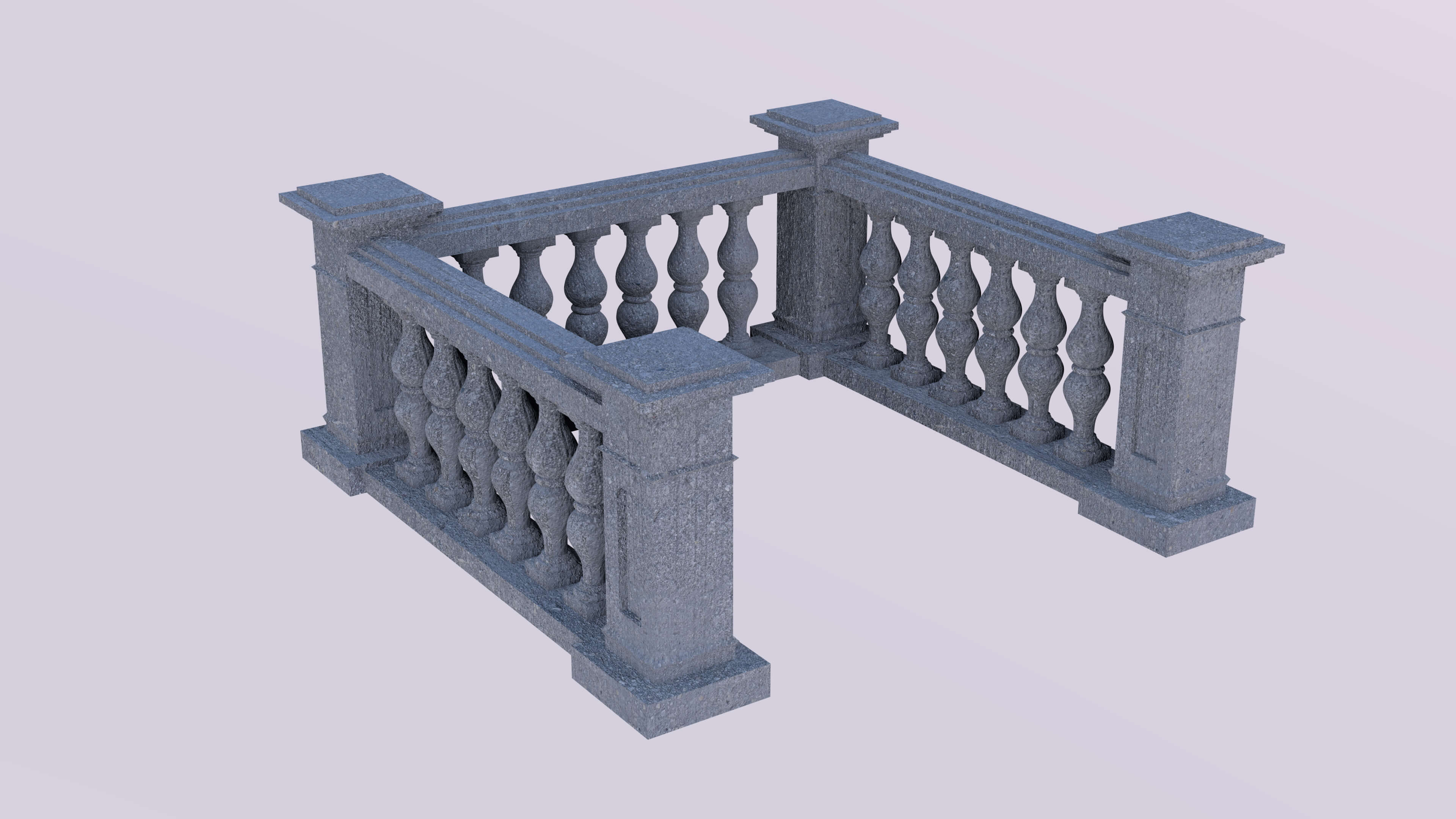 Architectural Railing 3D by isumaeru33