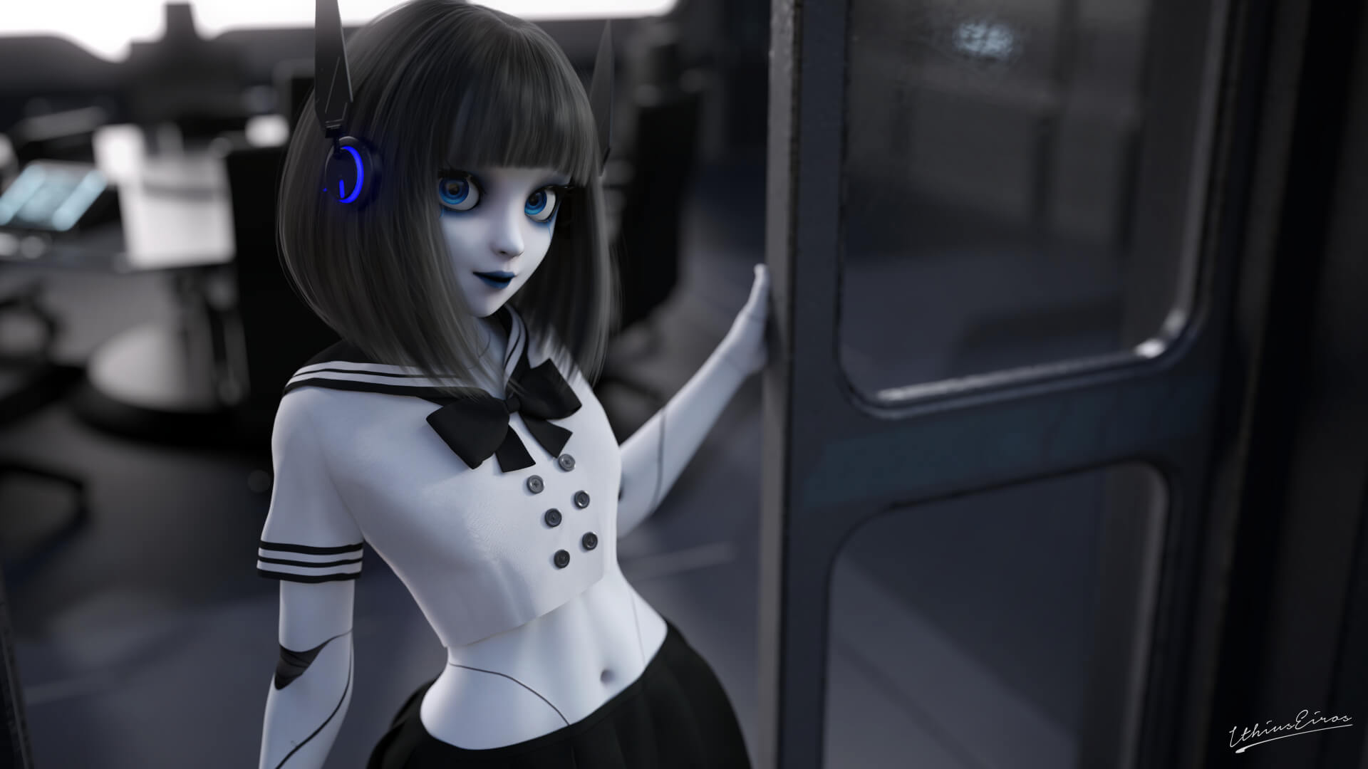 Android Academy 3D Render, Digital Art by IthiusEiros