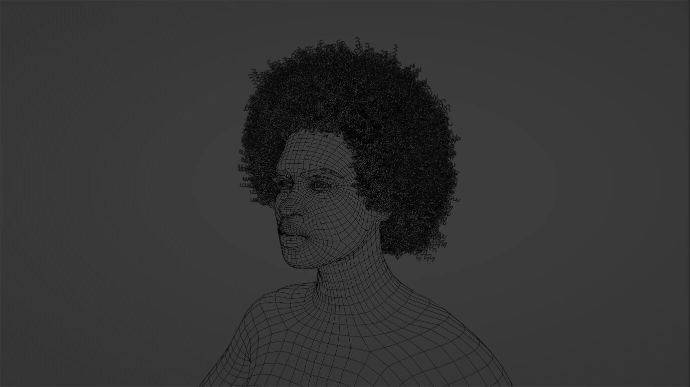 Afro Black Hairstyle - 3D Model by ItsAllInYour