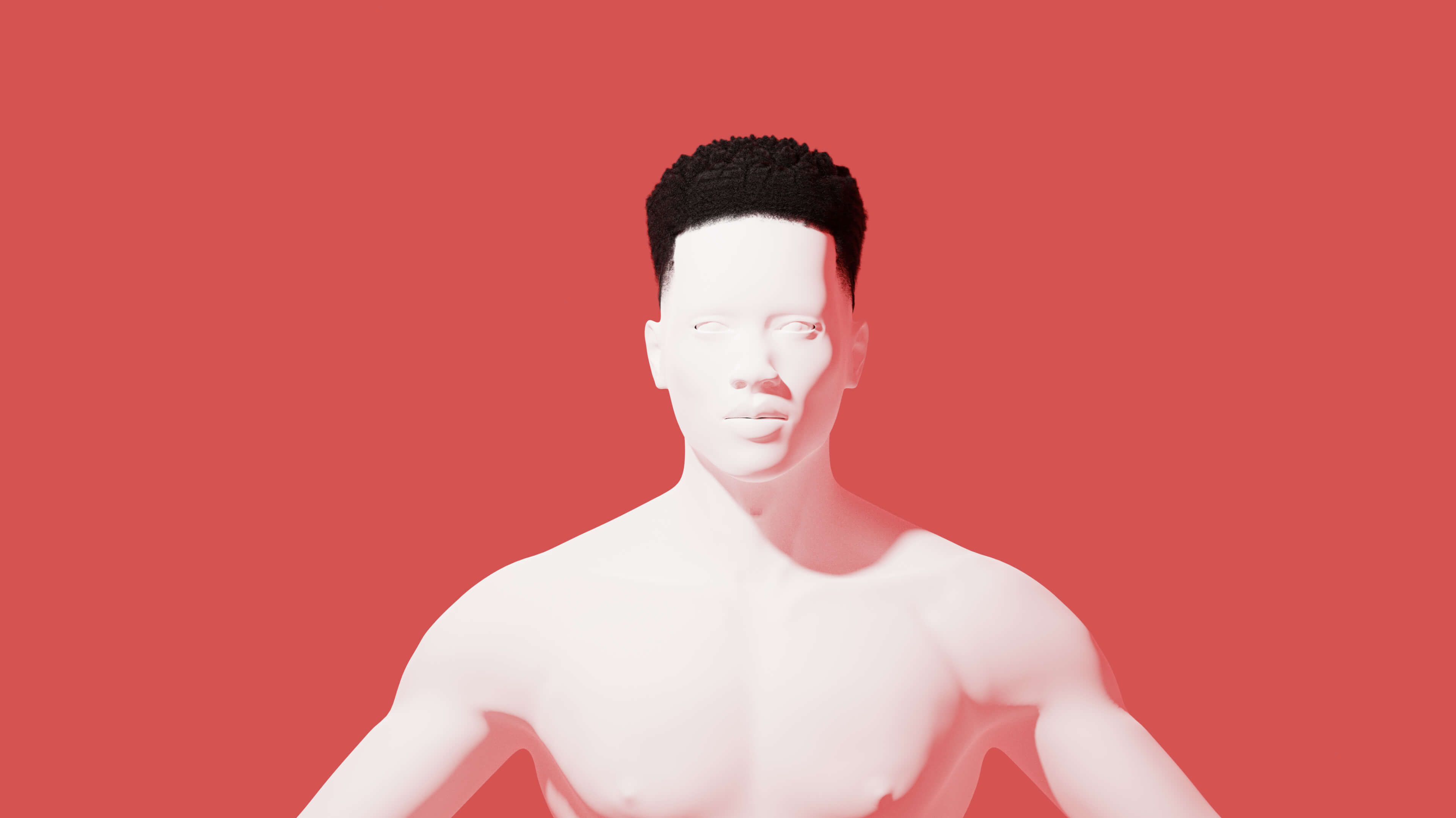 Afro Sponge Curl Fade Hairstyle - 3D Model by ItsAllInYour