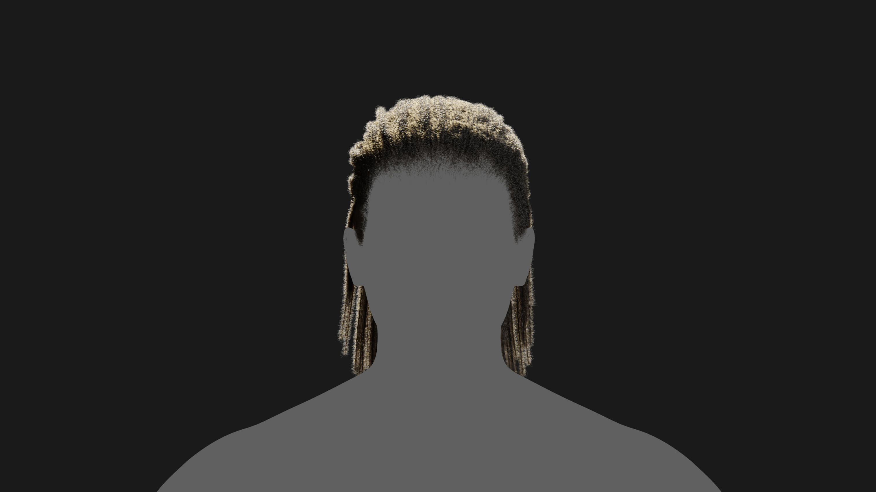 Dreadlocks Half Ponytail - 3D Model by ItsAllInYour