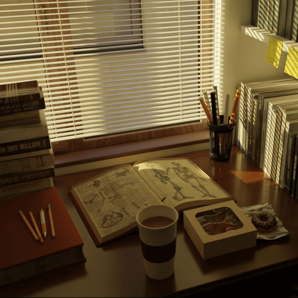 Study Meal II 3D Render, Digital Art by ItsAllInYour