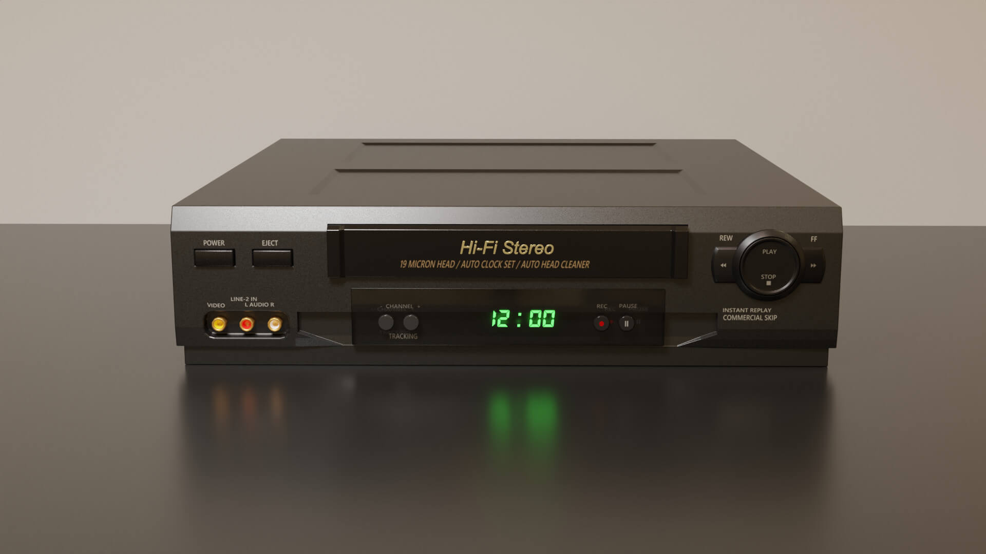Hi-Fi Stereo VHS Video Cassette Recorder 3D Model by ItsAllInYour