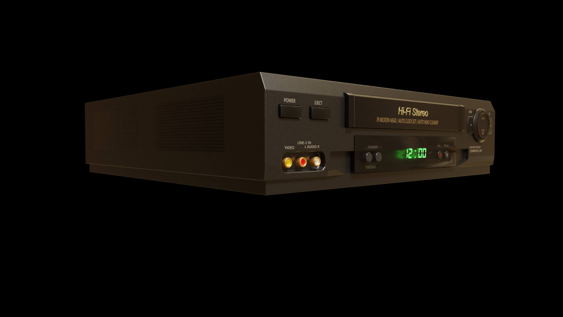 Hi-Fi Stereo VHS Video Cassette Recorder 3D Model by ItsAllInYour