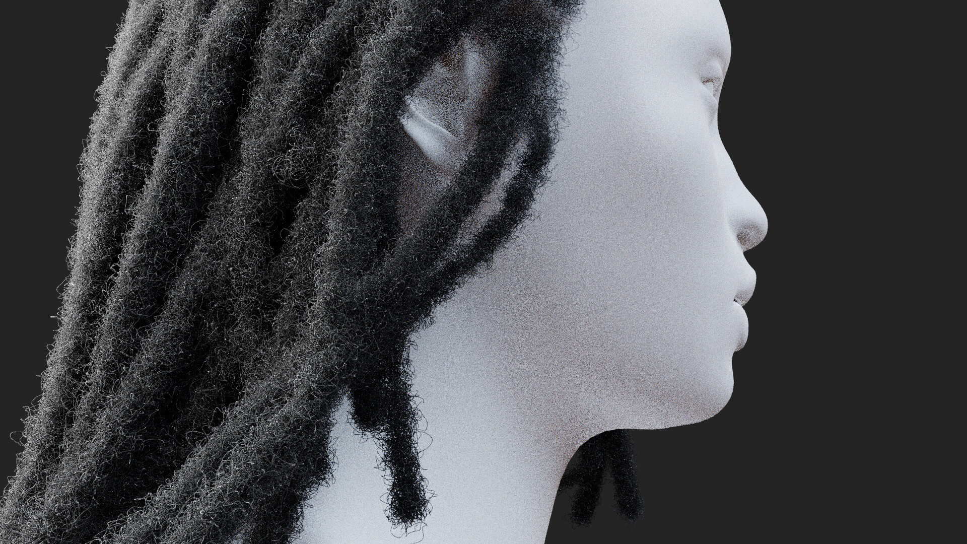 Long Dreadlocs - 3D Model by ItsAllInYour