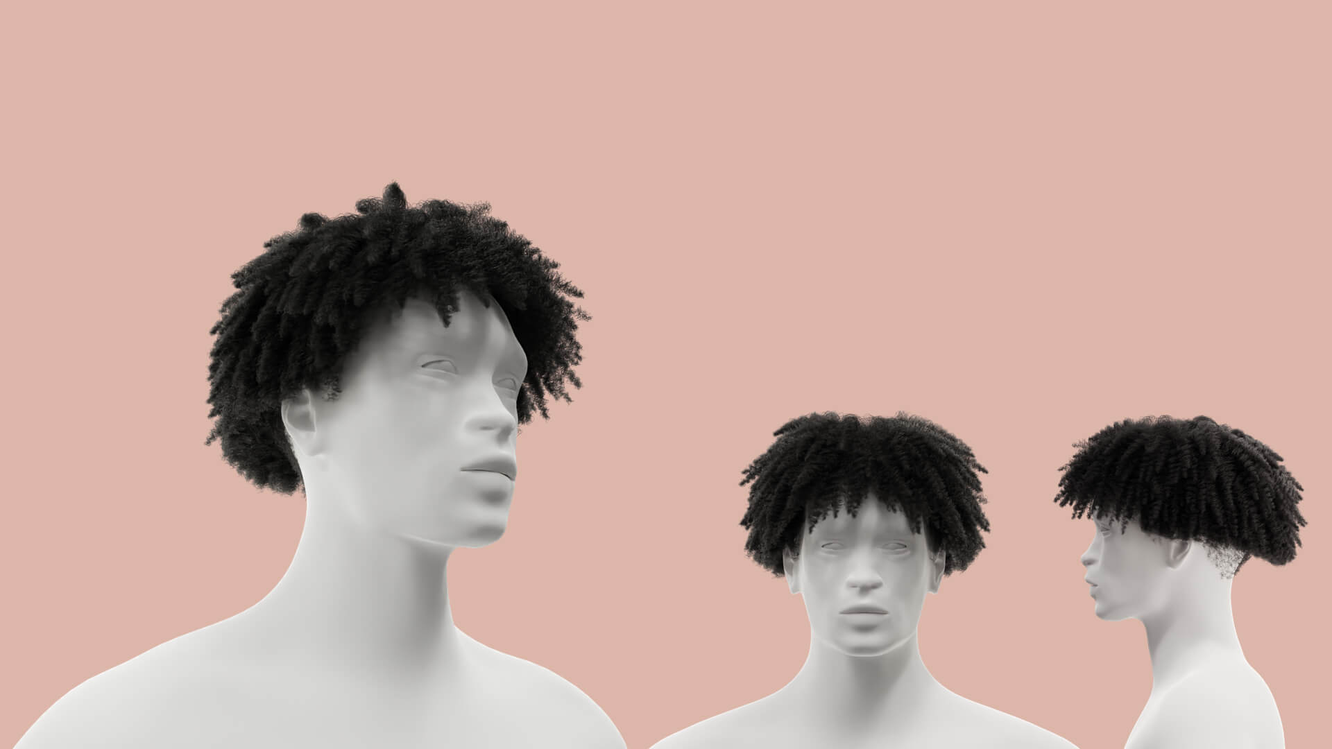 Loose Curls Afro - 3D Model by ItsAllInYour