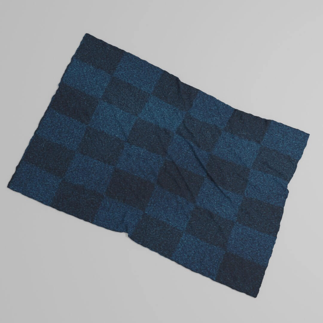 Messy Blue Rug - Free 3D Model by ItsAllInYour