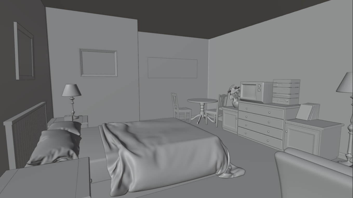 Motel Room 206 - 3D Model by ItsAllInYour