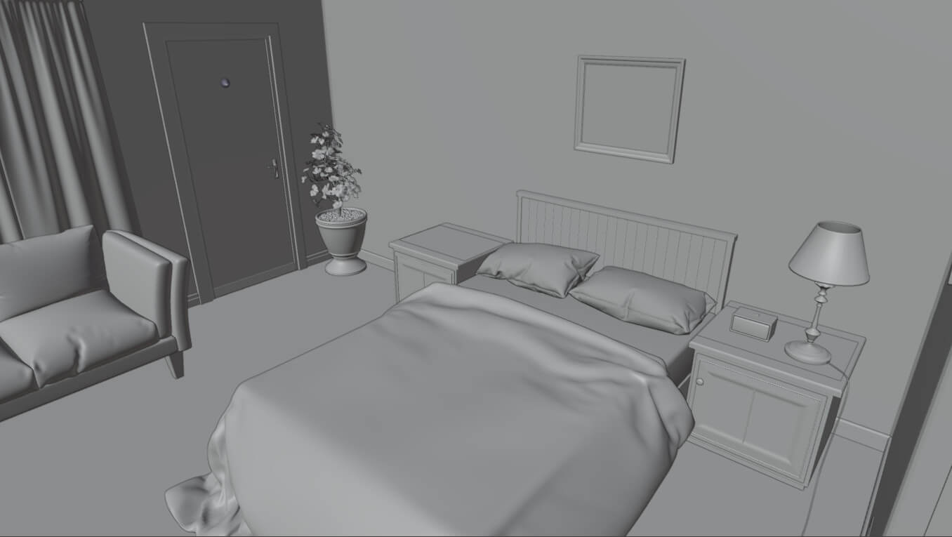 Motel Room 206 - 3D Model by ItsAllInYour