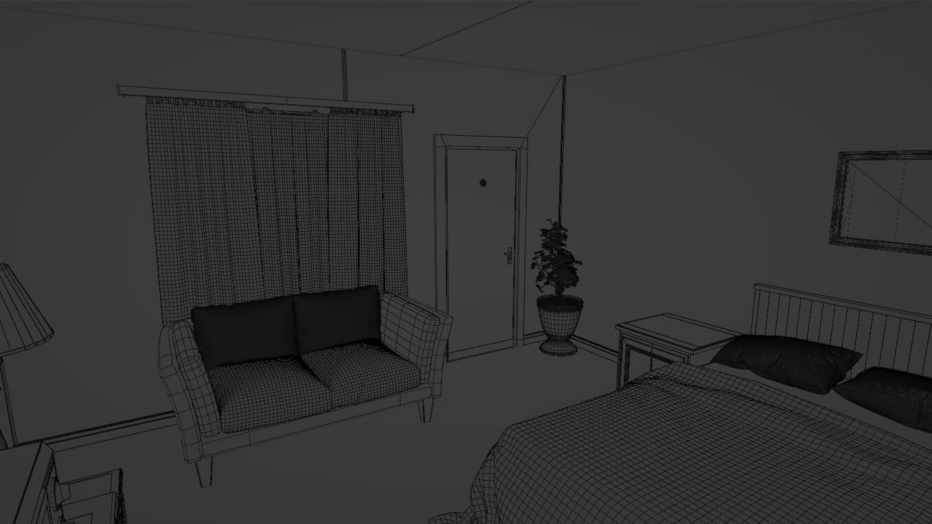 Motel Room 206 - 3D Model by ItsAllInYour
