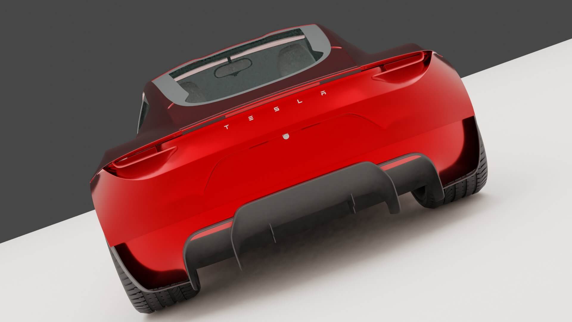 Tesla Roadster 2020 - 3D Model by Ivax3d