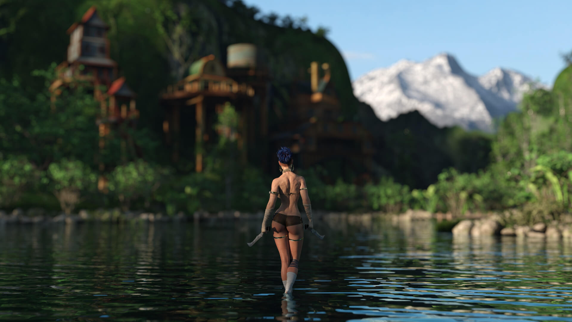 Lost Village by iwantamonsterinmycloset | RenderHub Wallpapers