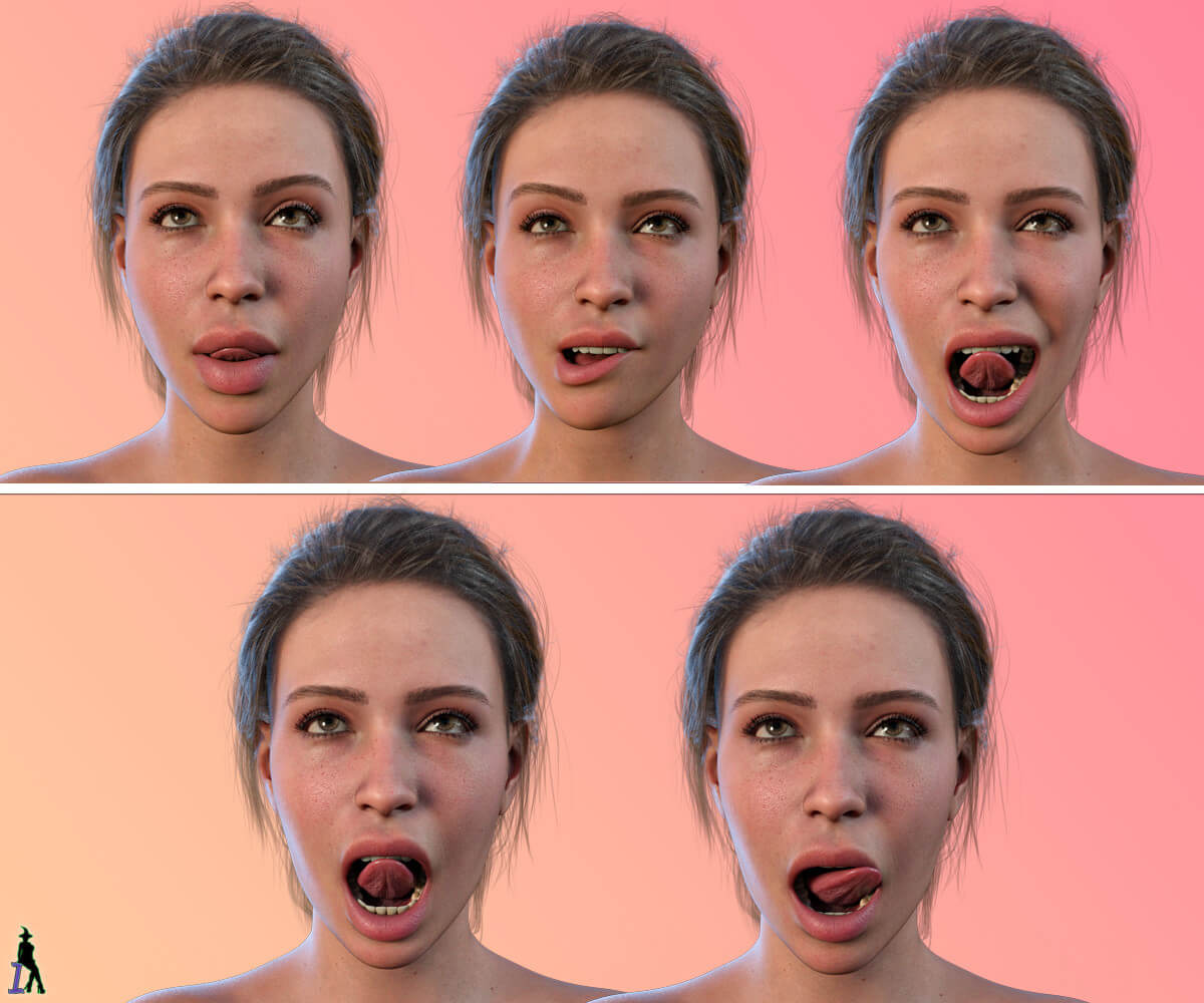 Facial Expressions G9 - Daz Content by IWitch