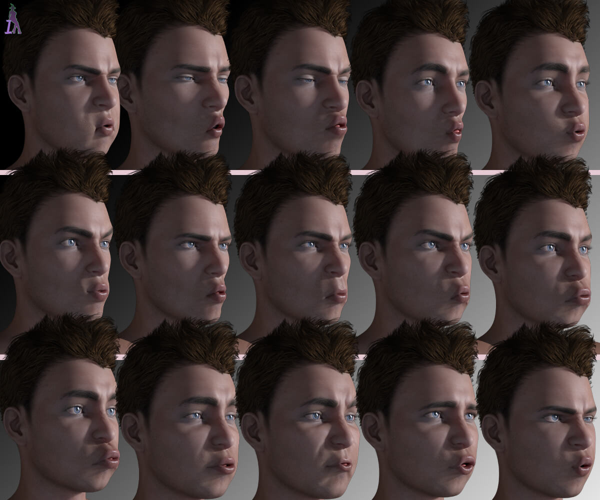 Spitting Faces G8 - Daz Content by IWitch