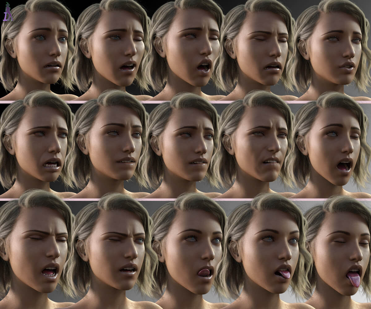 Spitting Faces G8 - Daz Content by IWitch