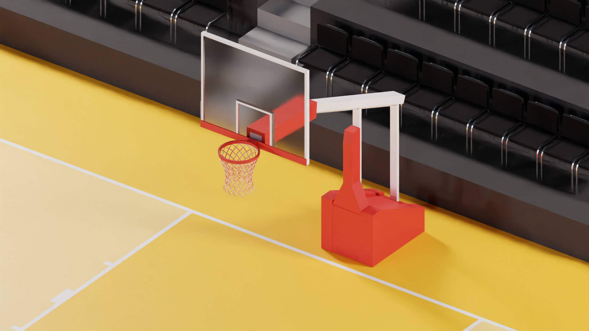 Basketball Arena - 3D Model by IzIBrizi
