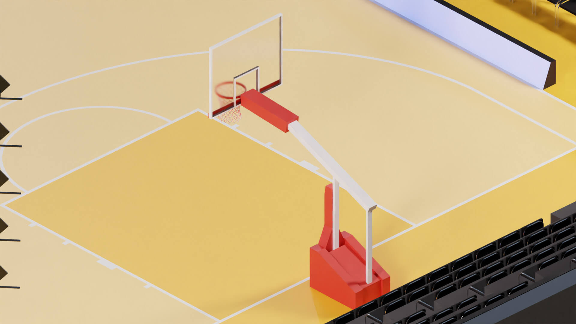 Basketball Arena - 3D Model by IzIBrizi