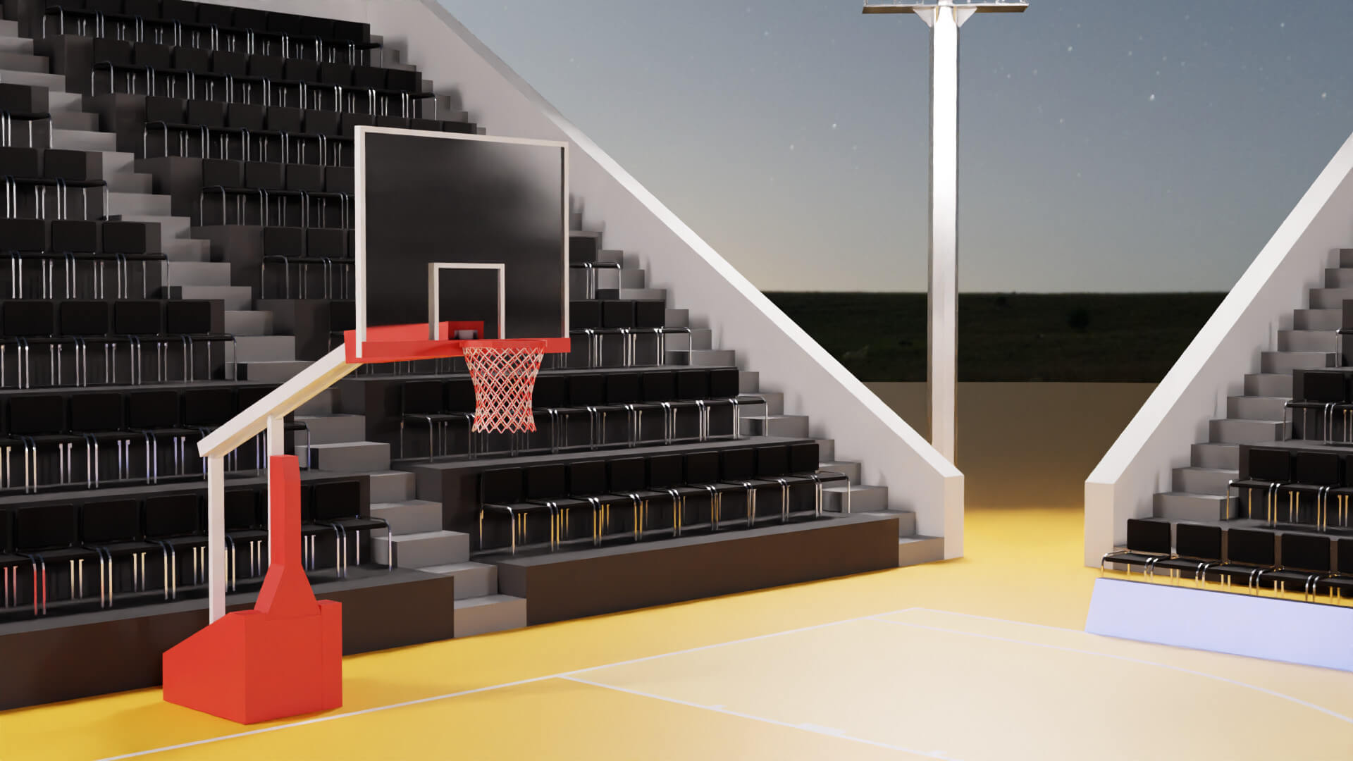 Basketball Arena - 3D Model by IzIBrizi