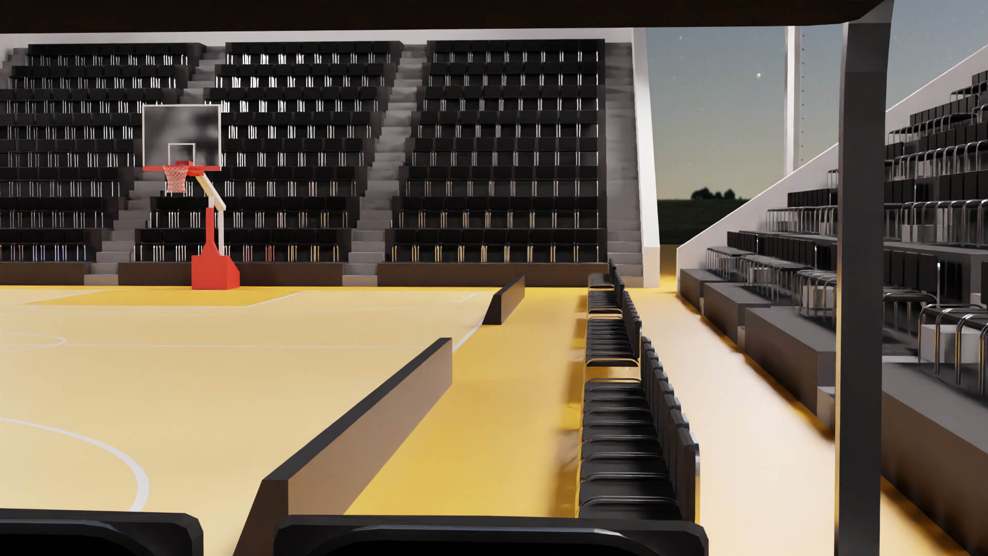 Basketball Arena - 3D Model by IzIBrizi