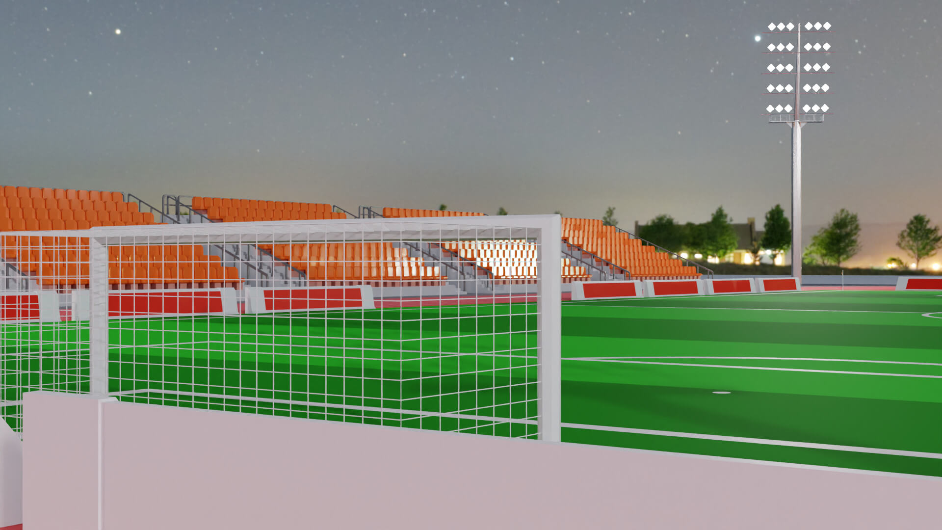 Football Soccer Stadium - 3D Model by IzIBrizi