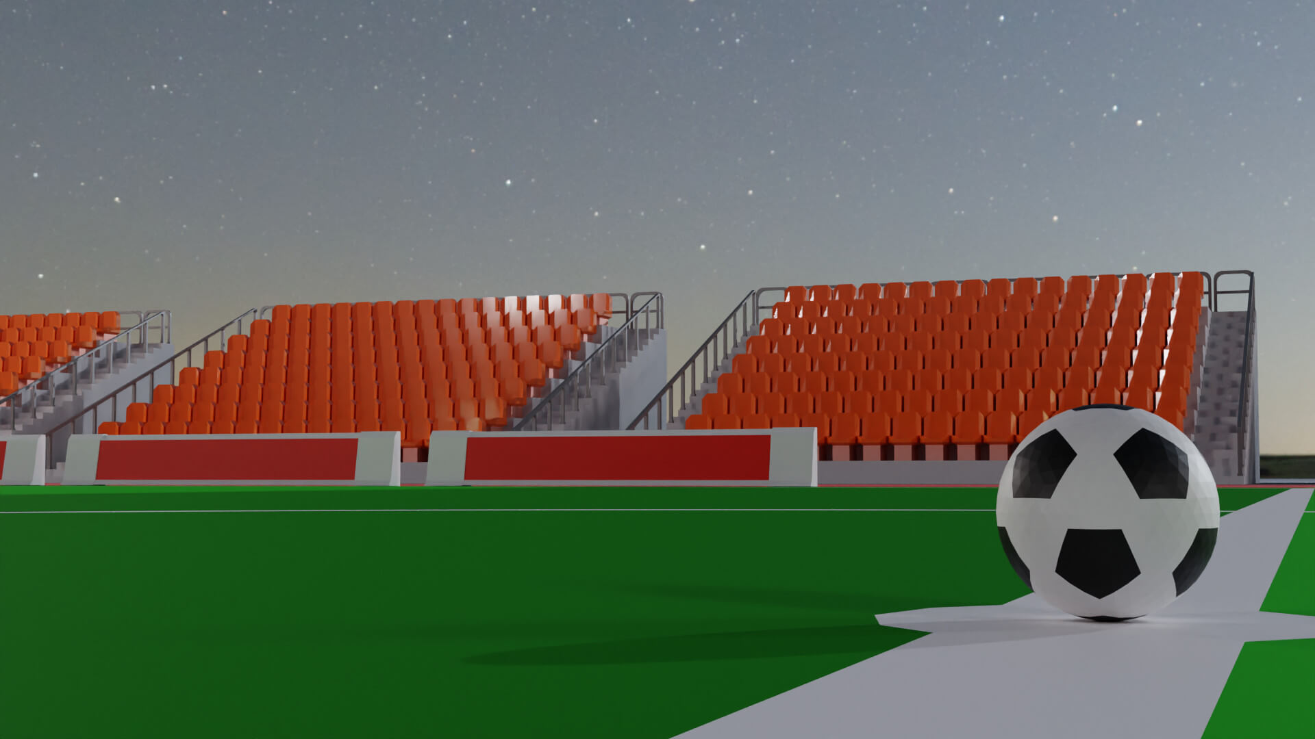 Football Soccer Stadium - 3D Model by IzIBrizi