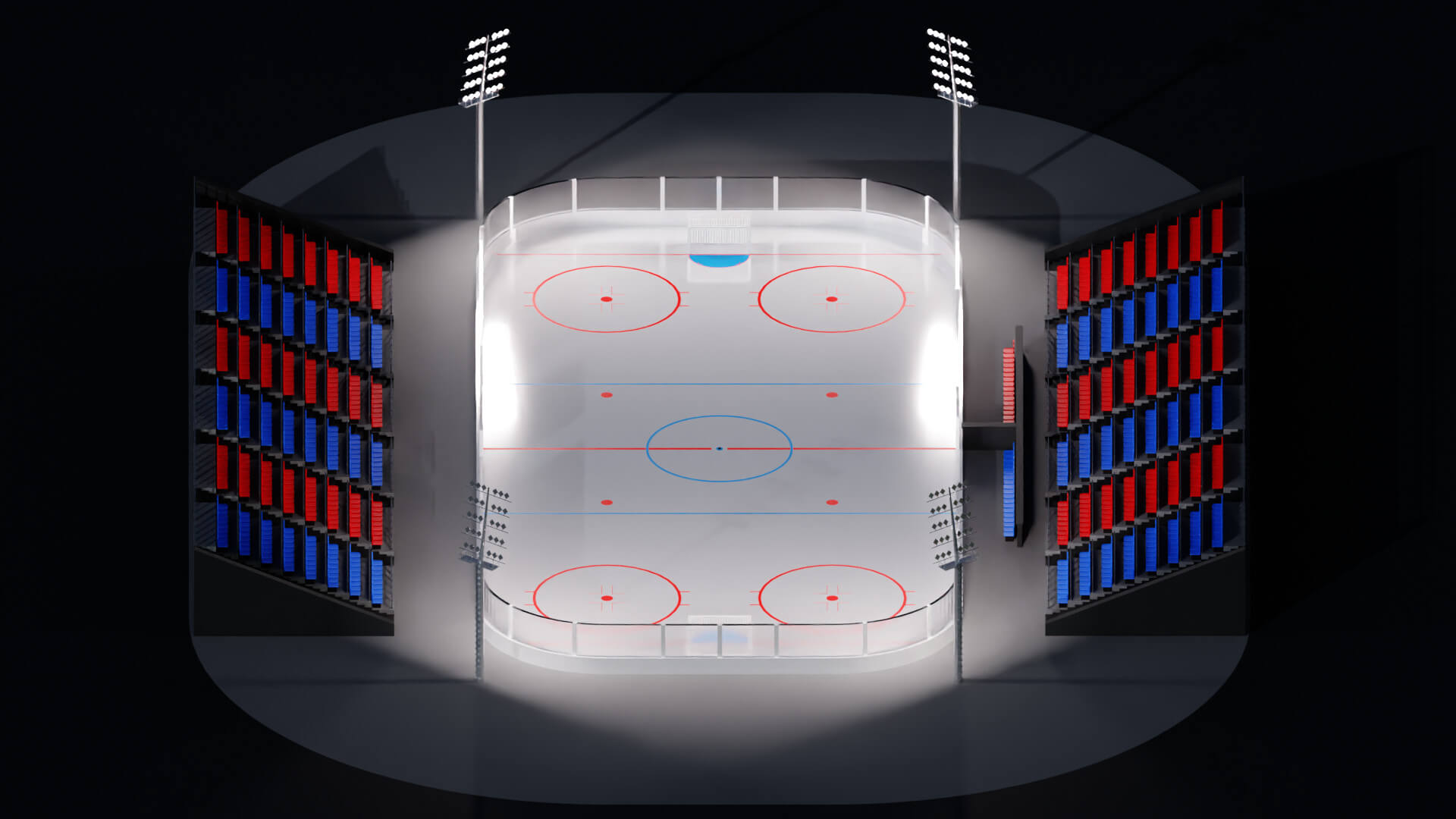 Hockey Arena - 3D Model by IzIBrizi
