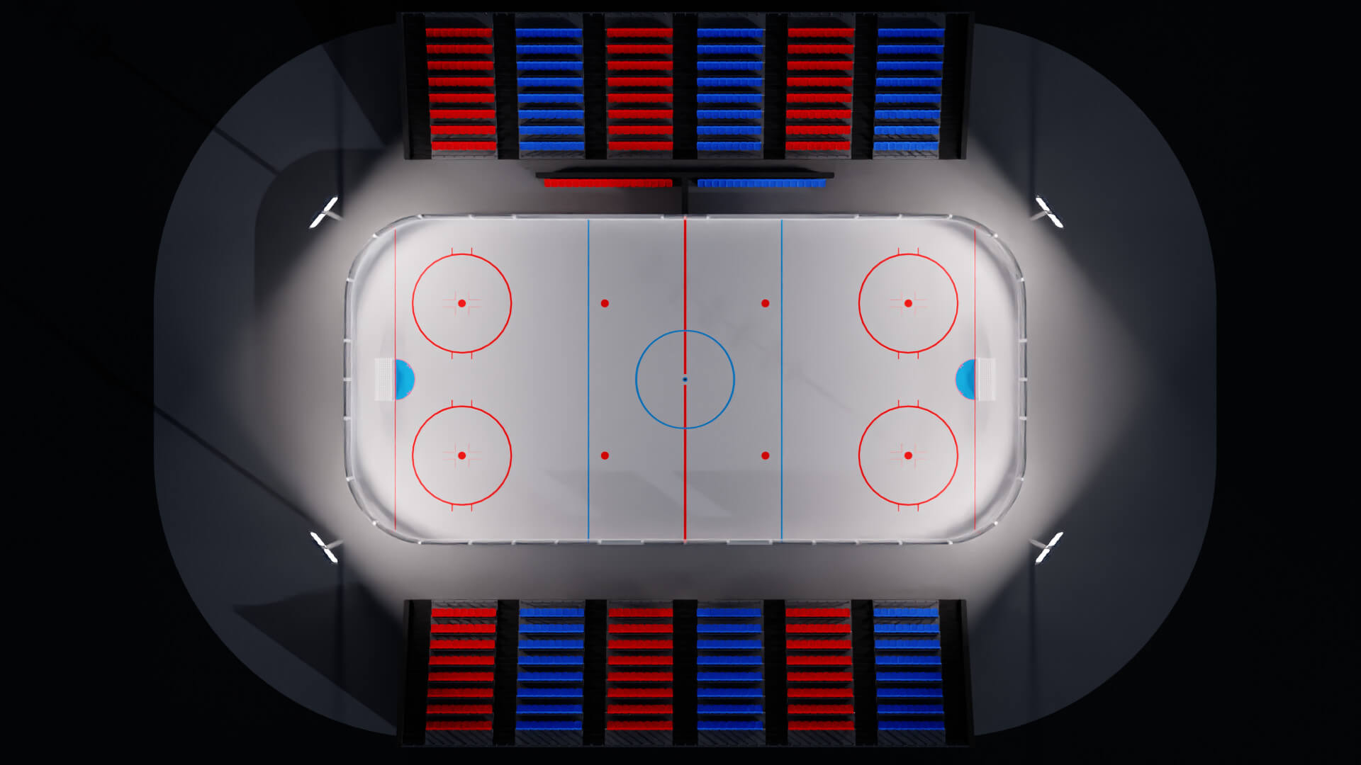 Hockey Arena - 3D Model by IzIBrizi