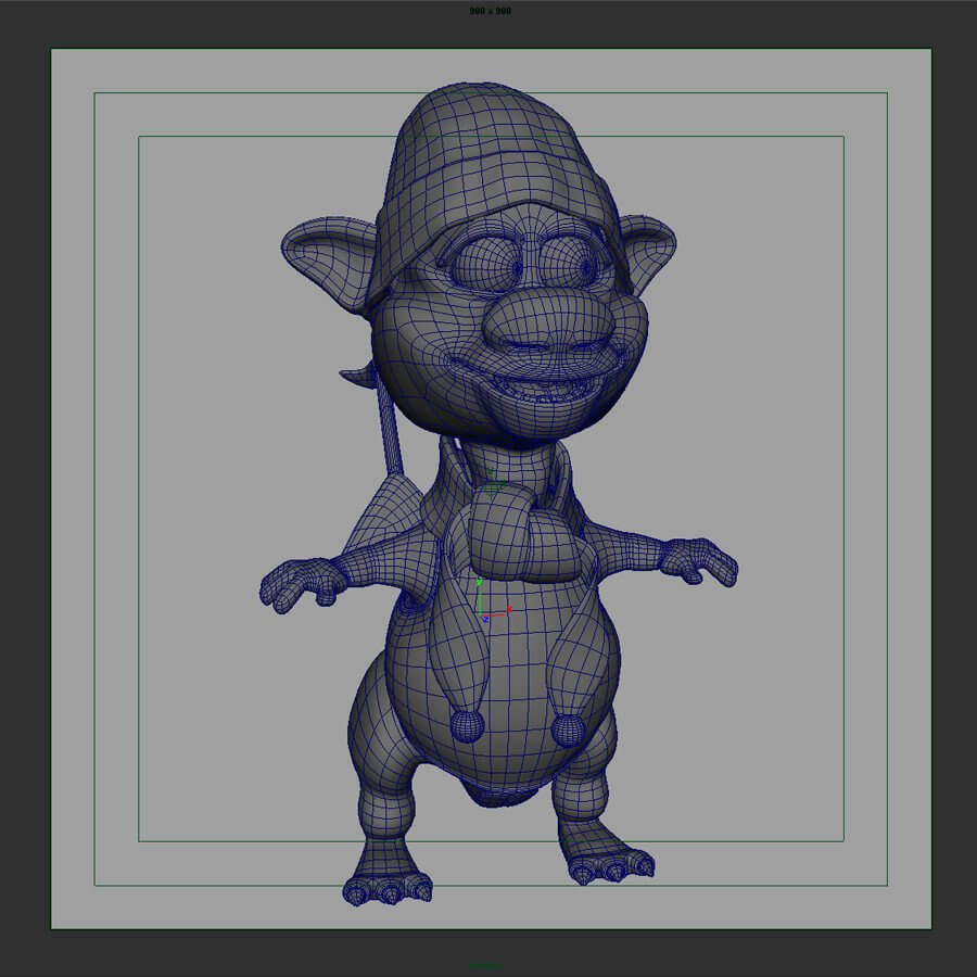 Cartoon Dragon - 3D Model by Jackdutch