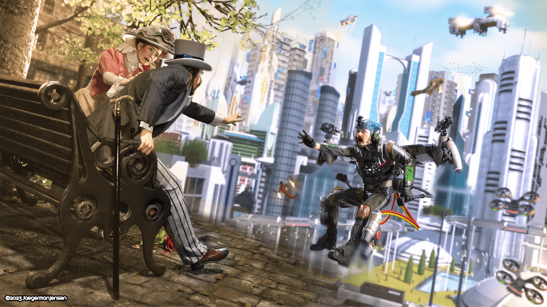 Vision of the Future Contest Entry 3D Render by jaegermanjensen