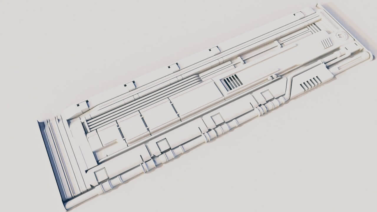 Sc-Fi Hard Surface Panel 3D Model by jagan kumar