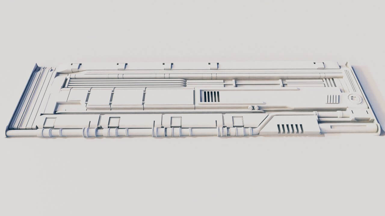 Sc-Fi Hard Surface Panel 3D Model by jagan kumar