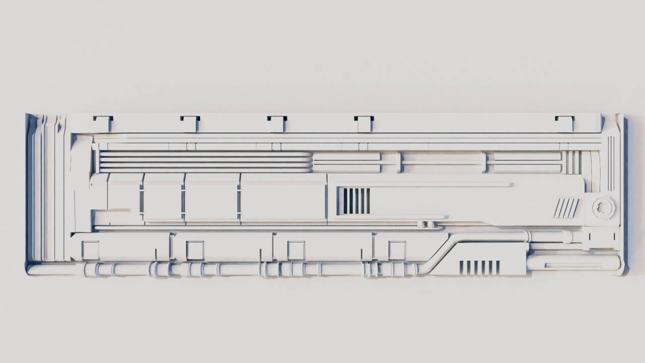Sc-Fi Hard Surface Panel 3D Model by jagan kumar