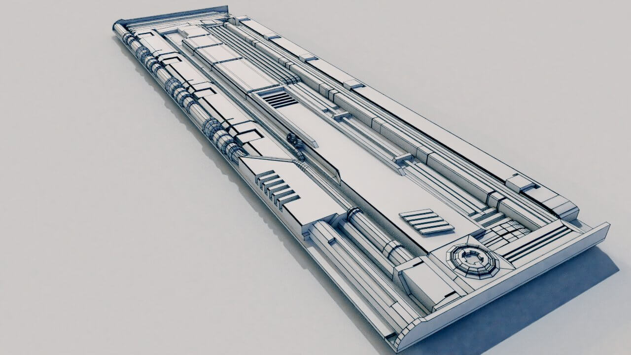 Sc-Fi Hard Surface Panel 3D Model by jagan kumar