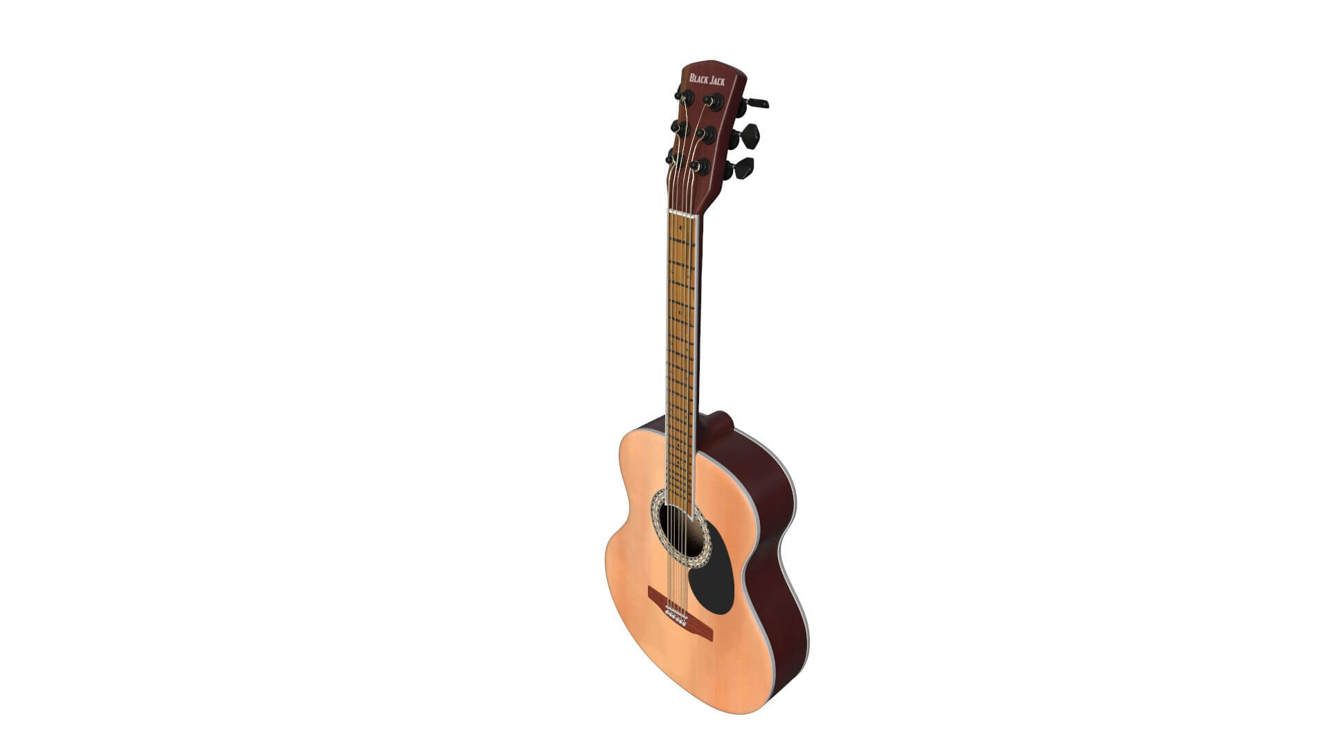 Acoustic Guitar - 3D Model by jaka ardian