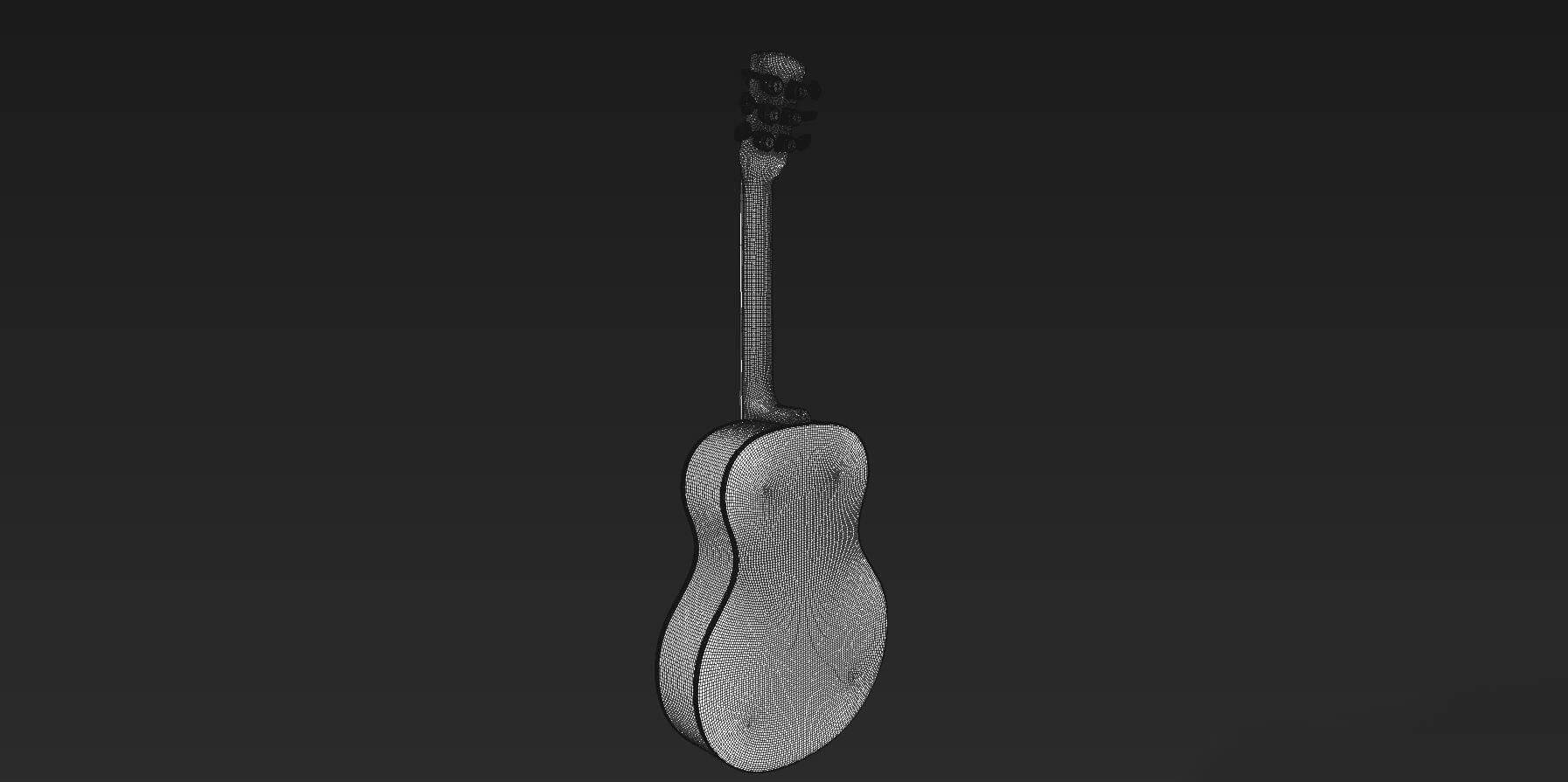 Acoustic Guitar - 3D Model by jaka ardian