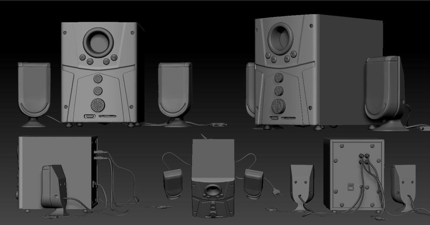 Active Speakers - 3D Model by jaka ardian
