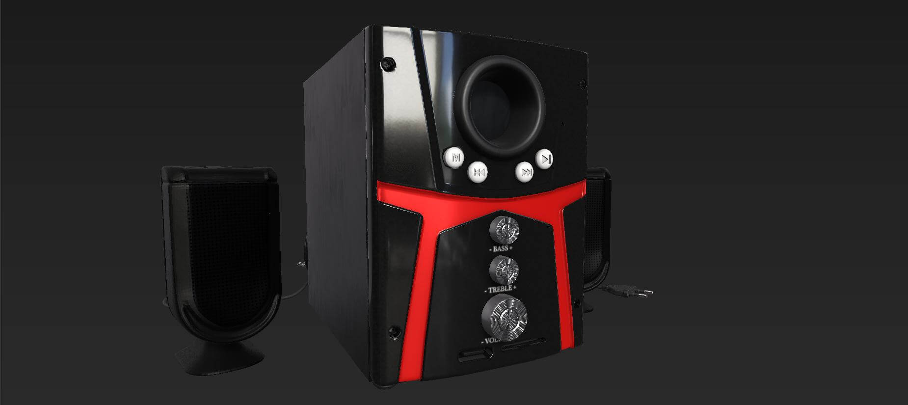 Active Speakers - 3D Model by jaka ardian