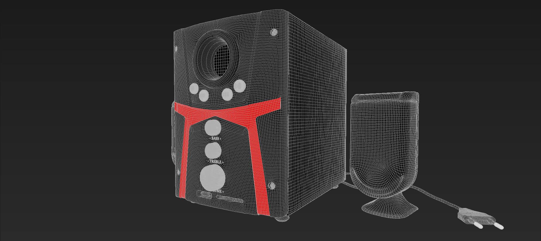 Active Speakers - 3D Model by jaka ardian