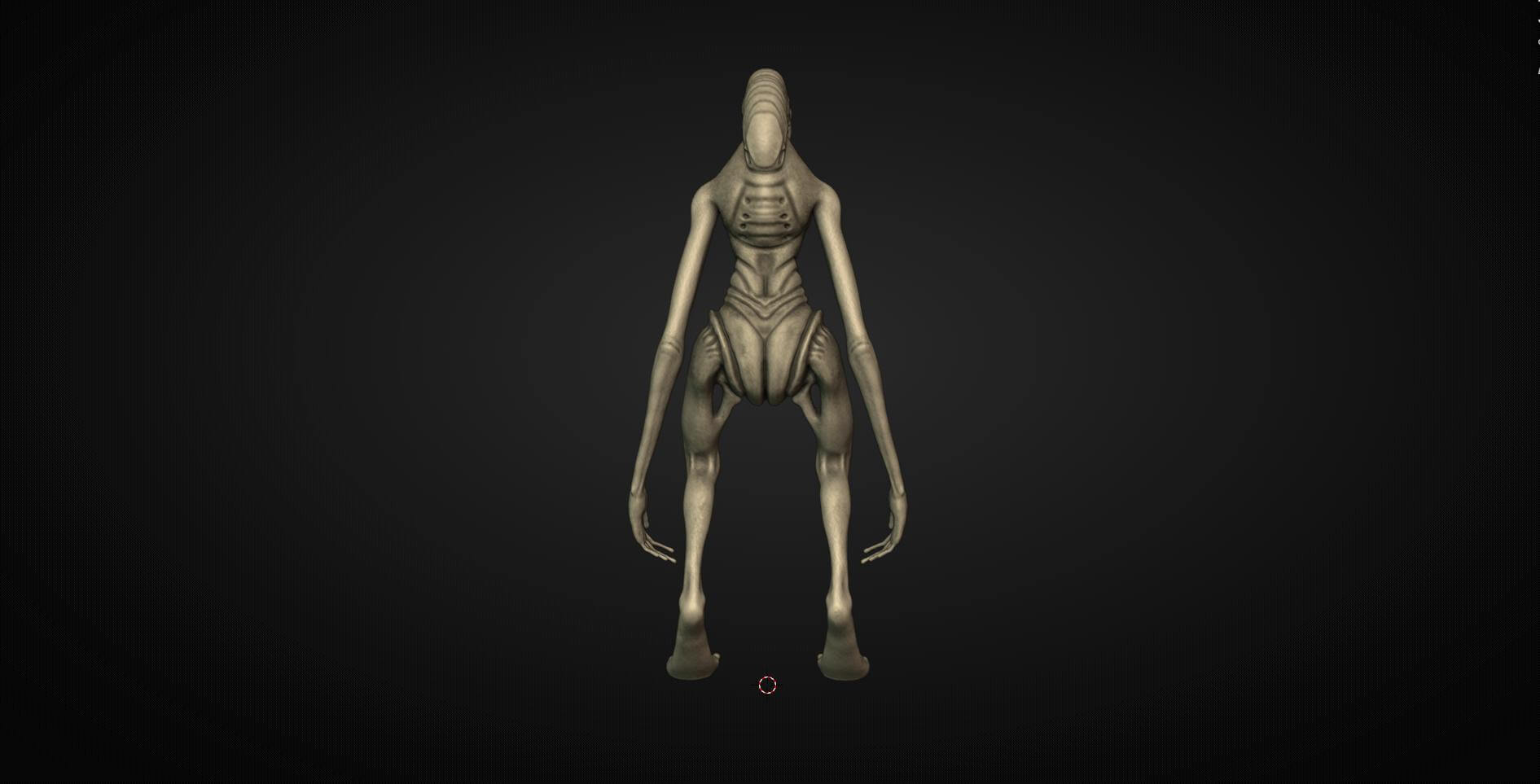 Alien Newborn - 3D Model by jaka ardian