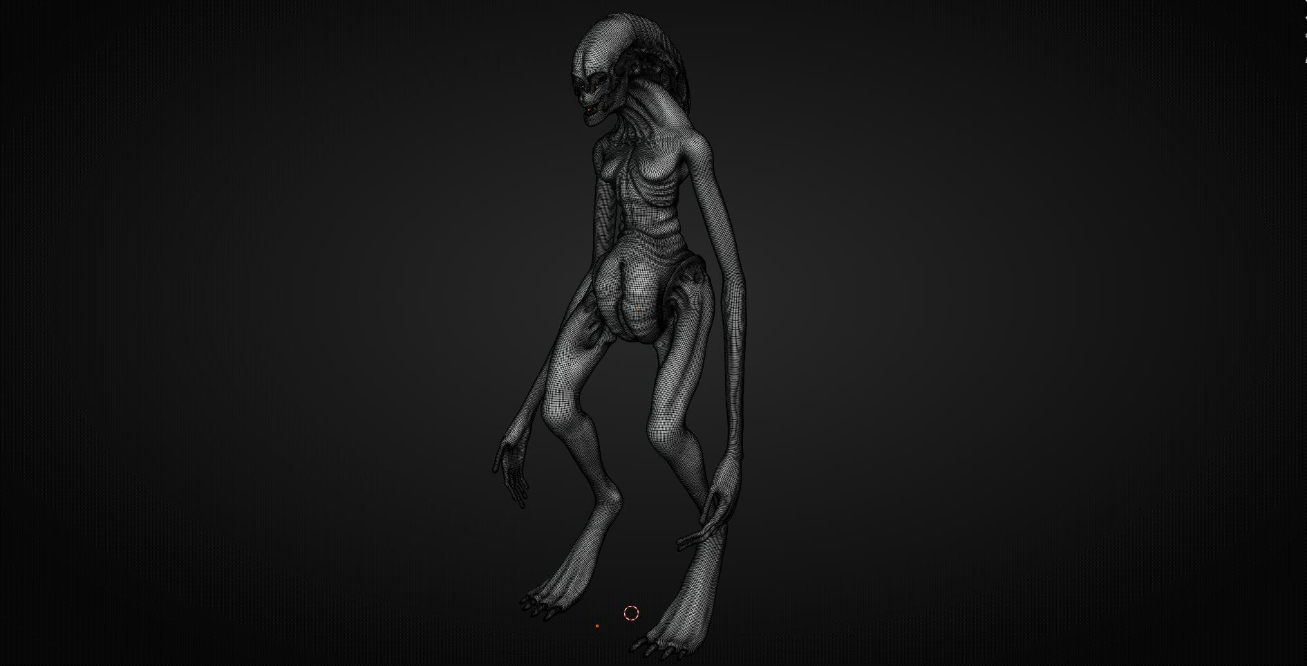 Alien Newborn - 3D Model by jaka ardian