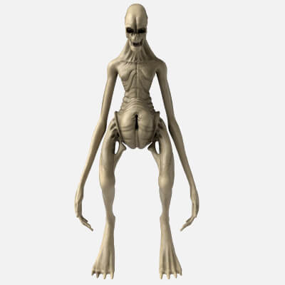 Alien Newborn - 3D Model by jaka ardian