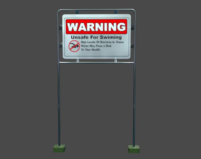 Attention Board - 3D Model by jaka ardian