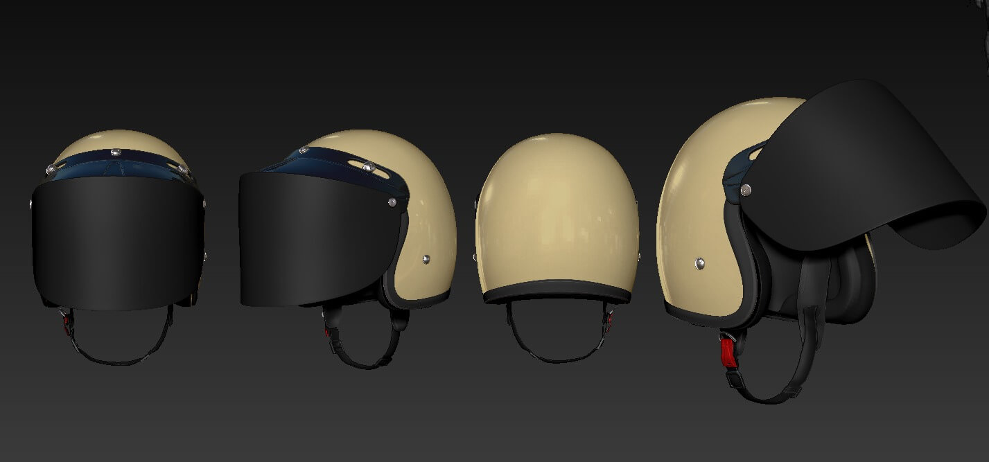 Classic Helmet - 3D Model by jaka ardian