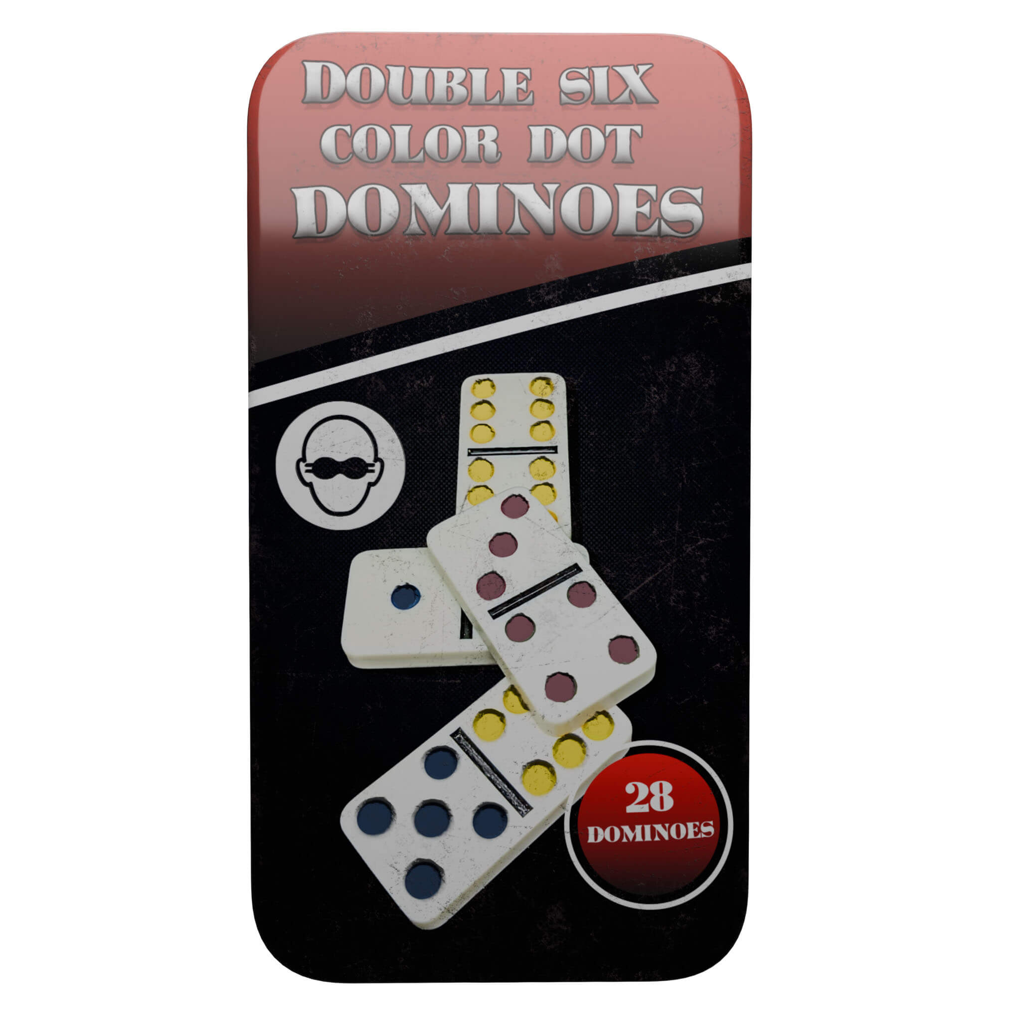 Color Dot Dominoes - 3D Model by jaka ardian