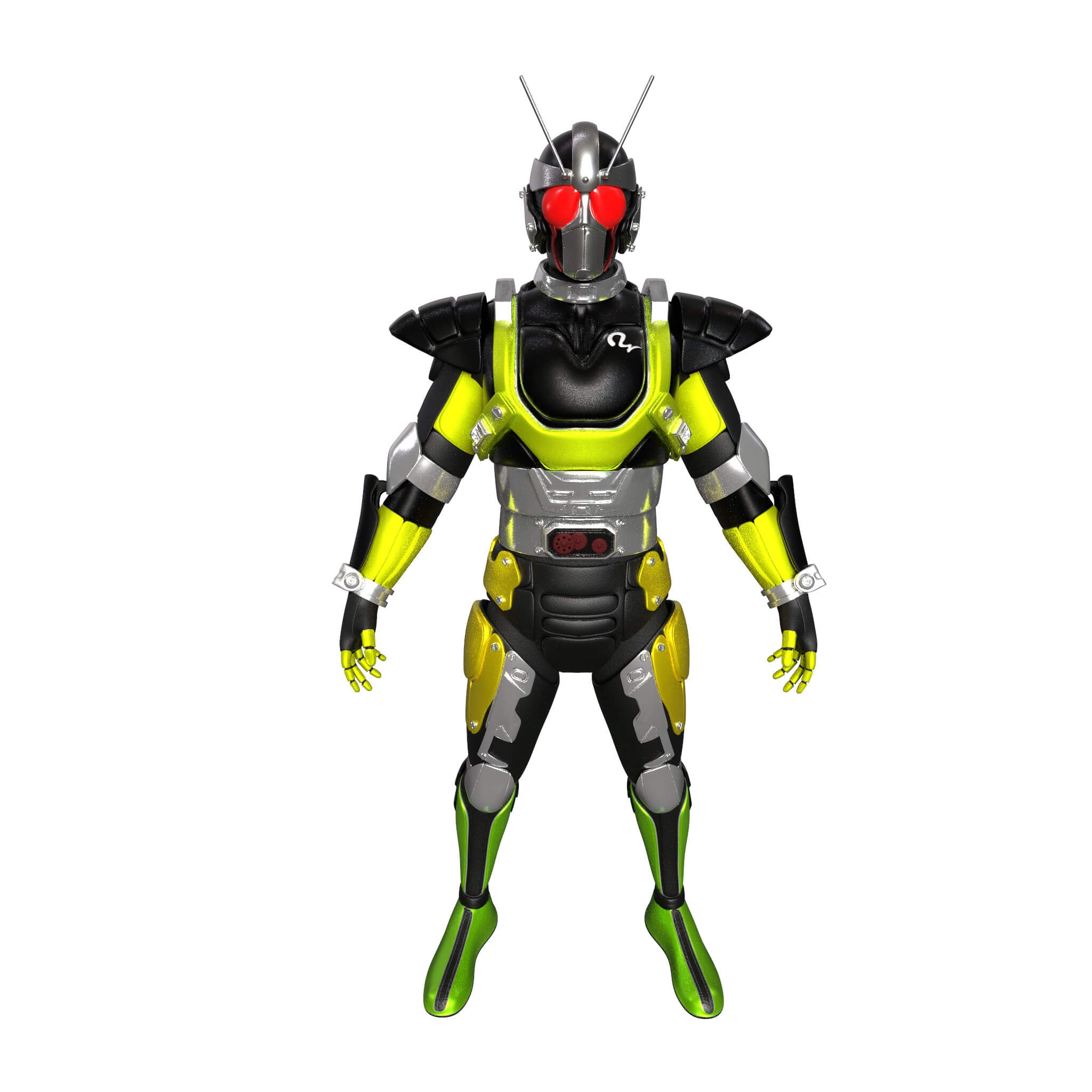 Kamen Rider RX Robo With Vortech Shooter - 3D Model by jaka ardian